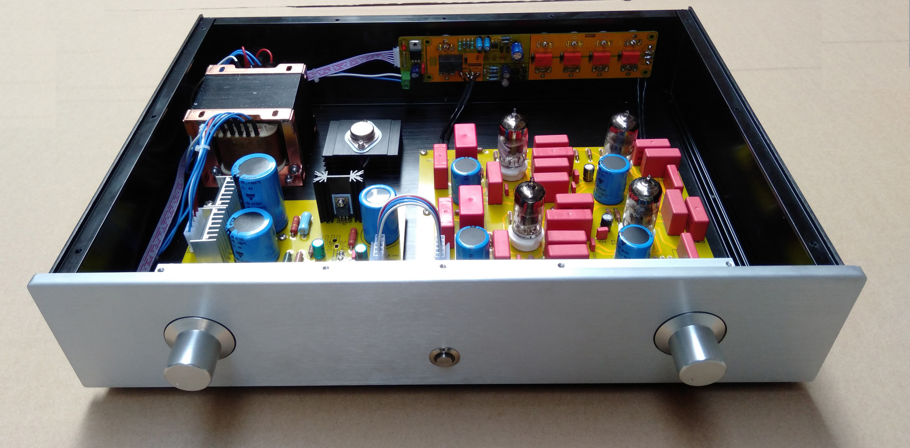 Finished 6N11 6922 HIFI DIY stereo tube preamplifier With four-way ...