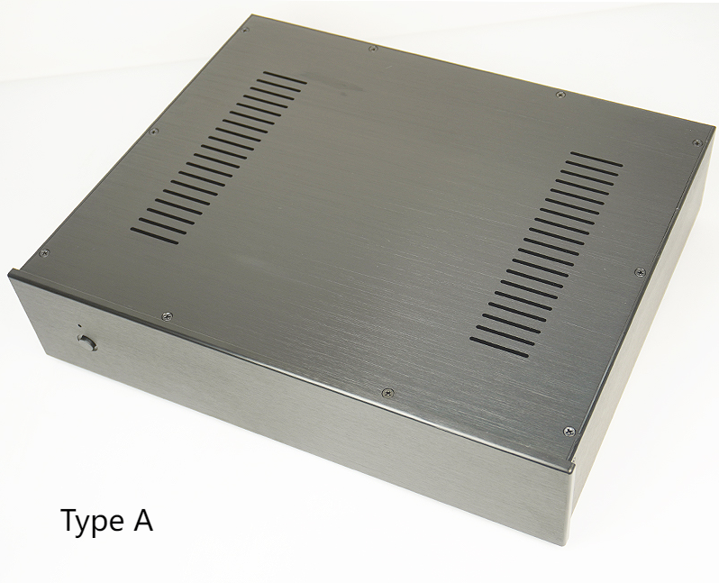 Black 4395 Full Aluminum HIFI DIY Power Amplifier Chassis power supply ...