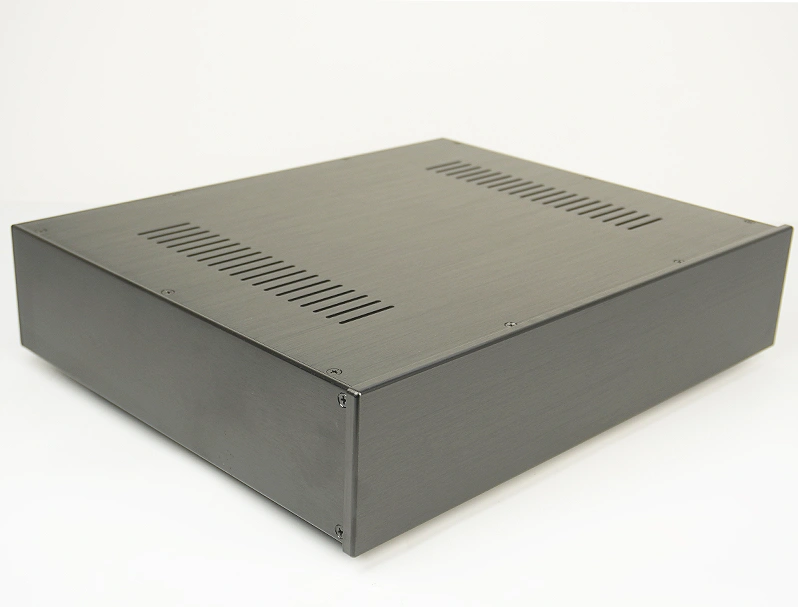 Black 4395 Full Aluminum HIFI DIY Power Amplifier Chassis power supply ...