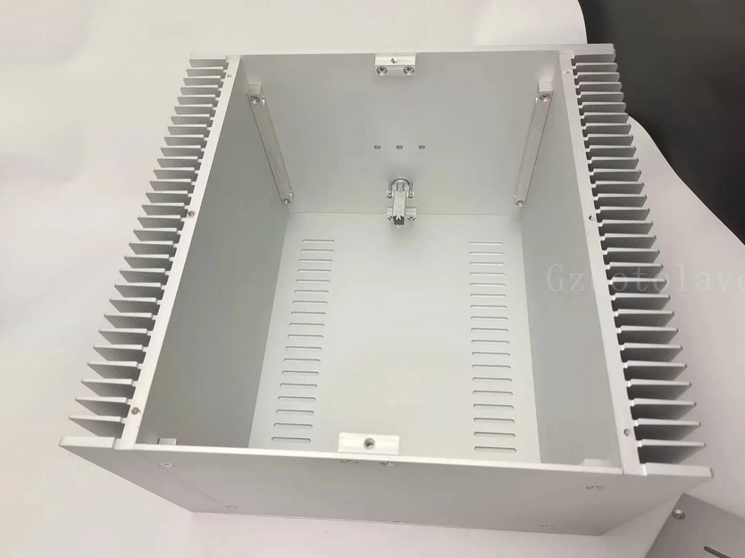 Silver All aluminum amplifier chassis Preamplifier case AMP Enclosure ...