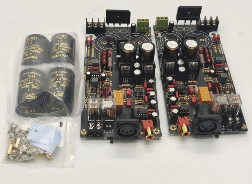 High power LM3886TF XRL full balance power amplifier board DIY kit 120W ...
