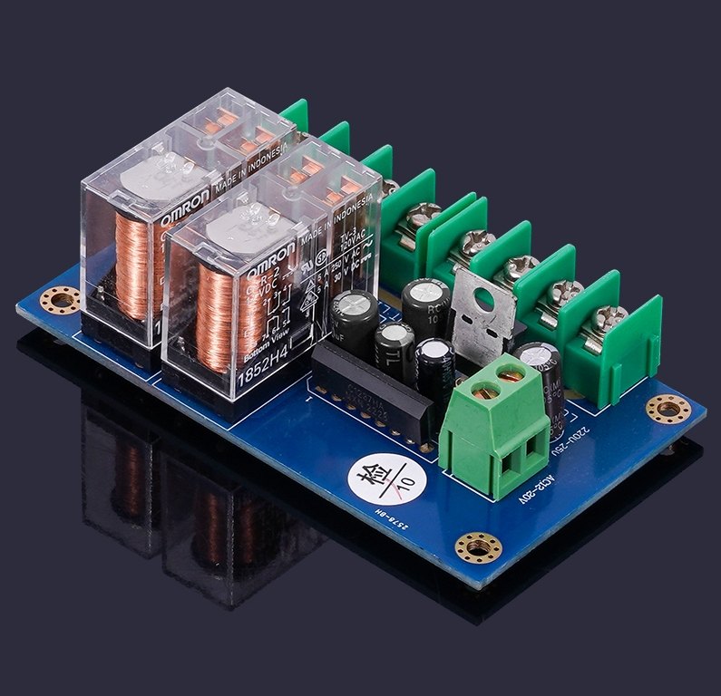 UPC1237 amplifier speaker protection board with Omron relay from Japan