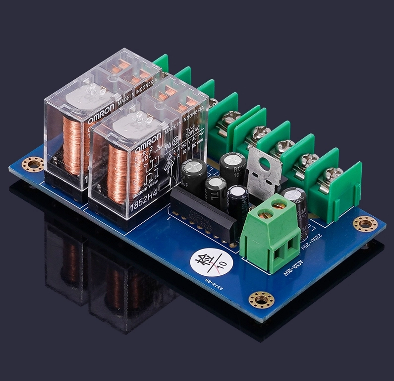 UPC1237 amplifier speaker protection board with Omron relay from Japan