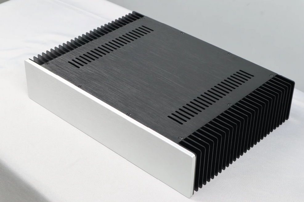 Full Aluminum HIFI power Amplifier Chassis Amp Enclosure / Pre-Amp ...