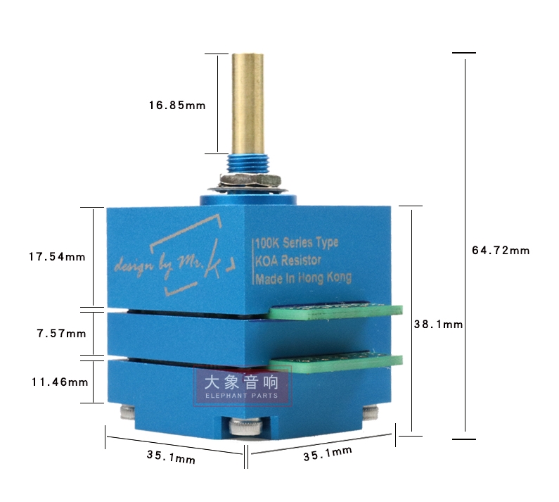 Hong Kong Design by Mr. K 59 level high-precision dual volume stepper ...