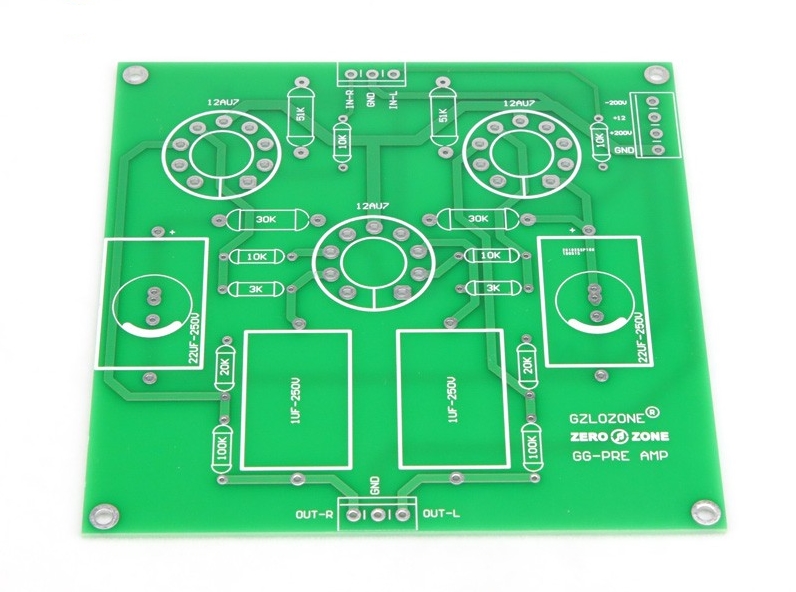 Hifi DIY Vacuum Tube Buffer Preamp board / Kit / Pcb Base on Ground ...