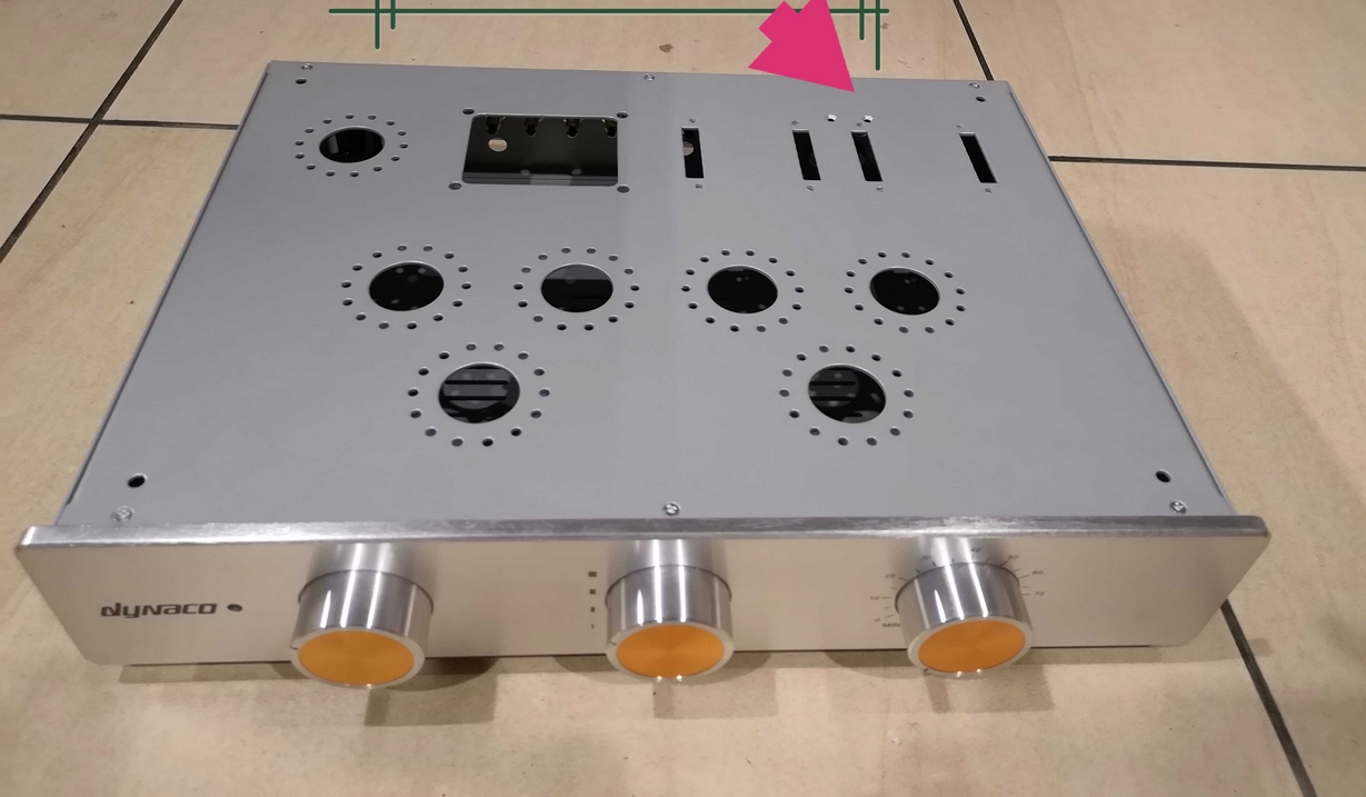 Silver HIFI DIY tube amplifier chassis Can install Dynaco 6V6 circuit
