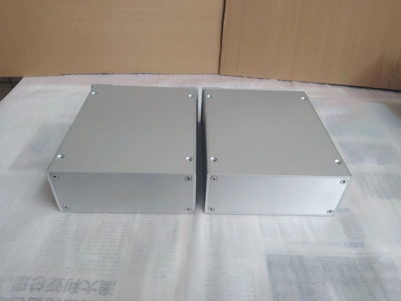 JY 1707 silver full aluminum amplifier chassis headphone amp case decoder box HIFI DIY preamp ...