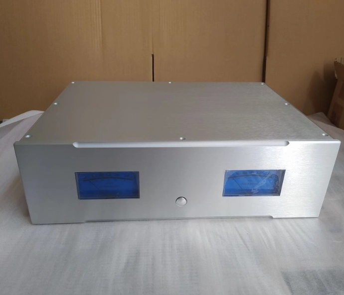 430*130mm full aluminum HIFI DIY amplifier chassis Silver amp case With ...