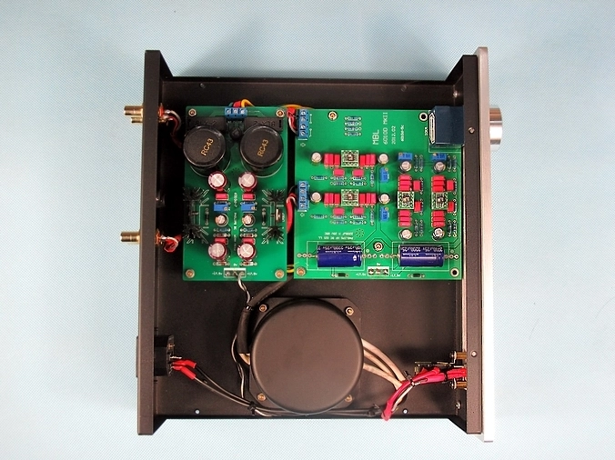 Finished HIFI DIY stereo preamplifier Refer to the German MBL6010D circuit with 5534 operational ...