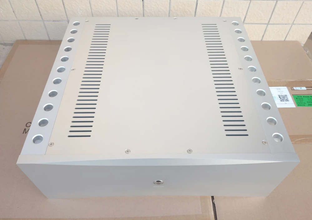 CNC Full aluminum amplifier chassis HIFI DIY class A AMP case 440*150 ...