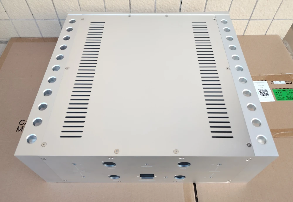CNC Full aluminum amplifier chassis HIFI DIY class A AMP case 440*150 ...