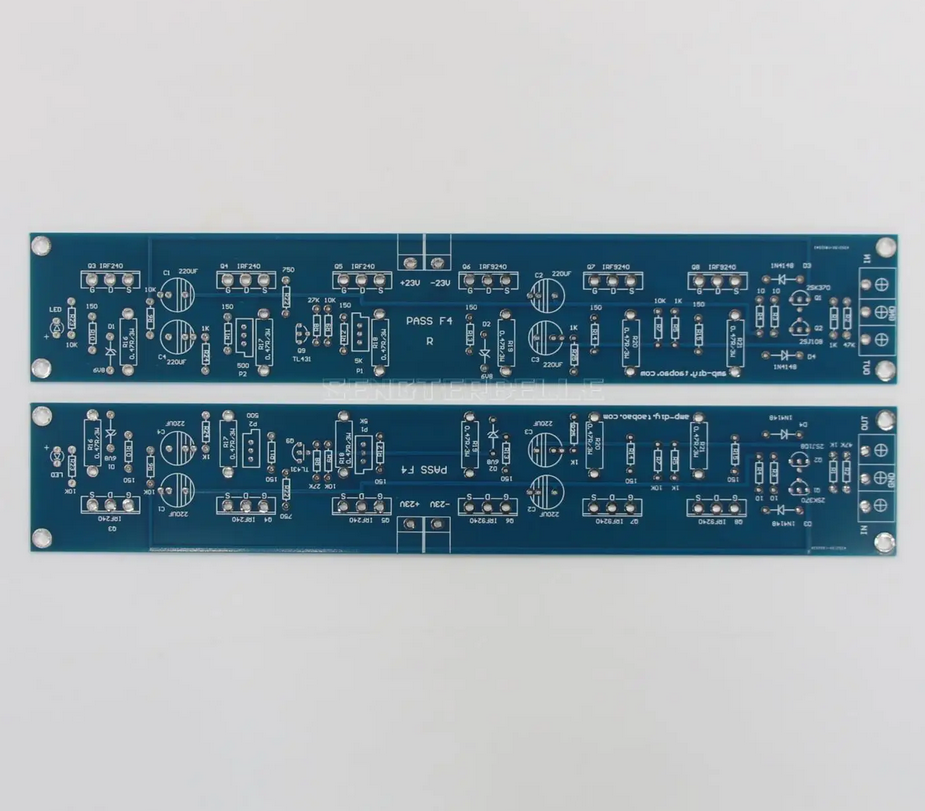 1 Pair PASS F4 Class A Audio Amplifier Board Kit HiFi Stereo Two ...
