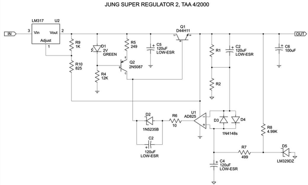 Jung 2000 Super Regulator Single way 4A adjustable linear power supply ...