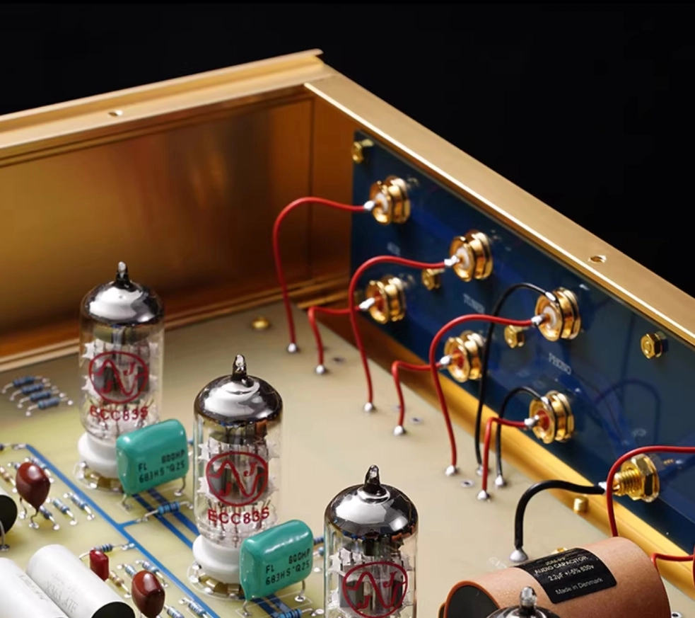 FM288 hifi Electron tube preamplifier gold High end pure electronic ...