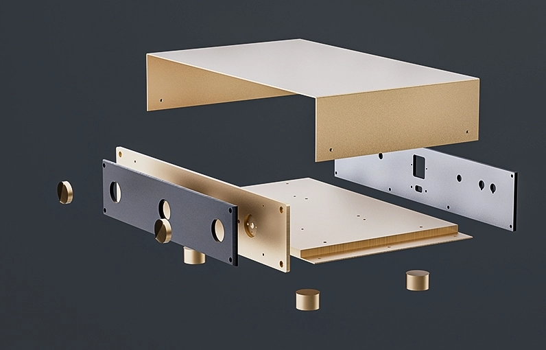 HIFI DIY Iron-aluminum hybrid amplifier chassis Integrated amplifier ...