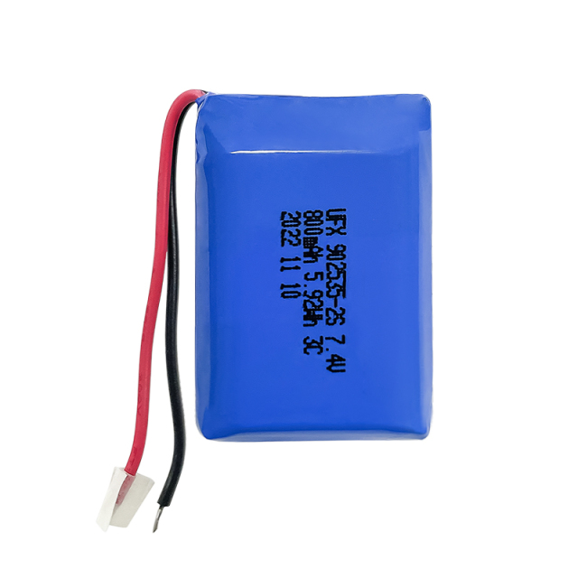 Chinese Lithium-ion Cell Factory Professional Custom UFX902535 800mAh 7.4V