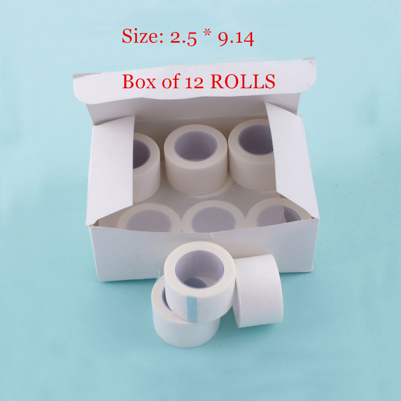 Tattoo Medical Surgical Tape White Box of 12Pcs