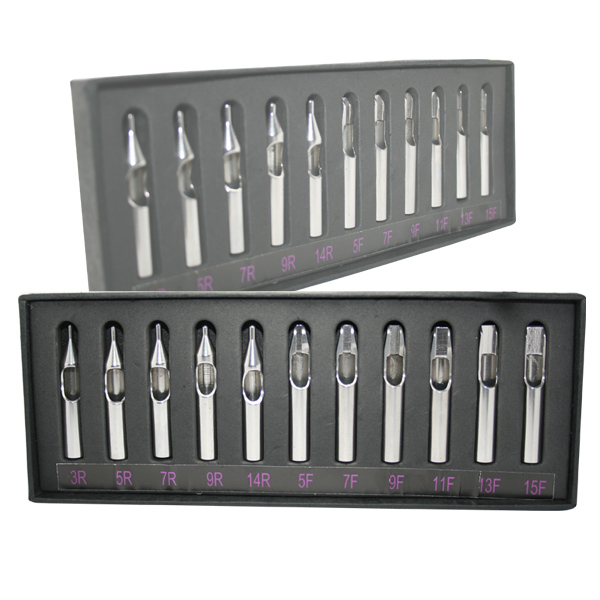 Stainless steel Tattoo Tips Kit,Grips&Tips