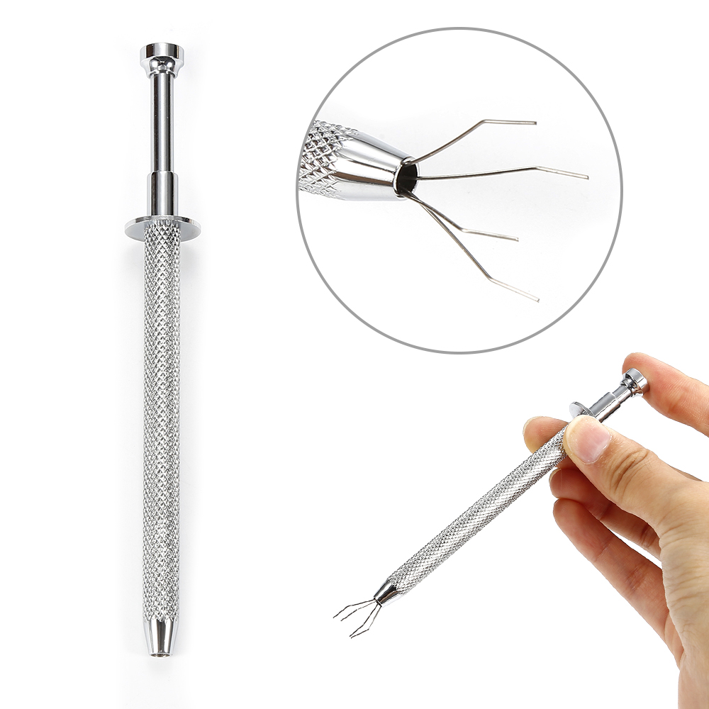 Tattoo Bead Ball Grabber 4 Claw Stainless Steel Gem Holder Body ...