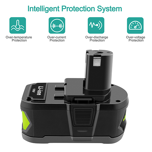 Replacement for Ryobi 18V Battery Compatible with Ryobi ONE Plus 18 ...