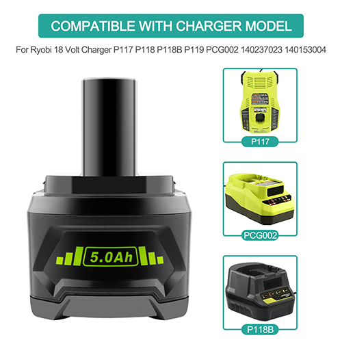 Replacement for Ryobi 18V Battery Compatible with Ryobi ONE Plus 18 ...