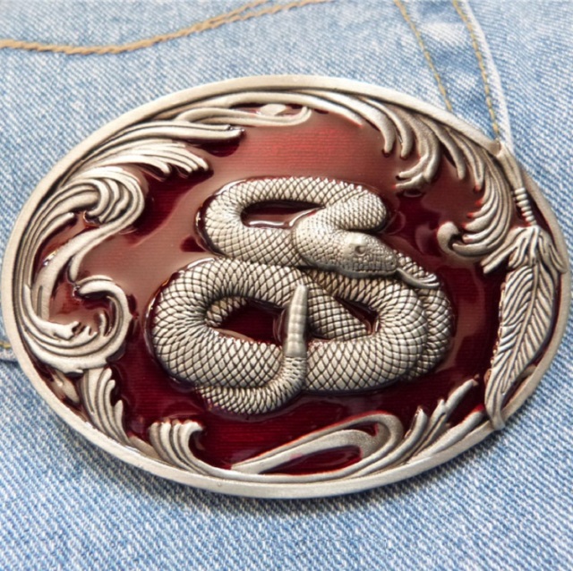 bespoke belt buckle snake