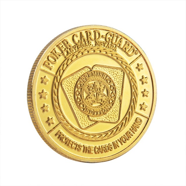 custom bright gold challenge coins