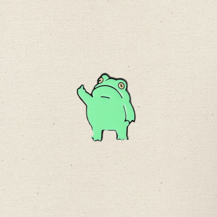 custom soft enamle pins frog