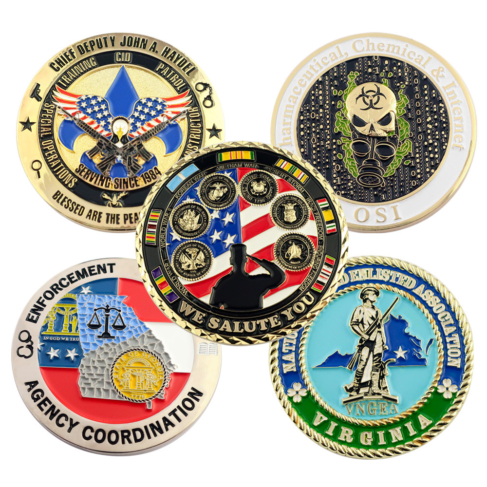 custom soft enamel souvenir coin
