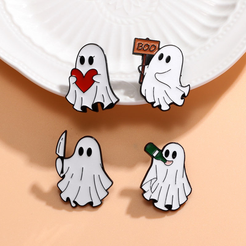 Custom Spooky Ghost Lapel Pins