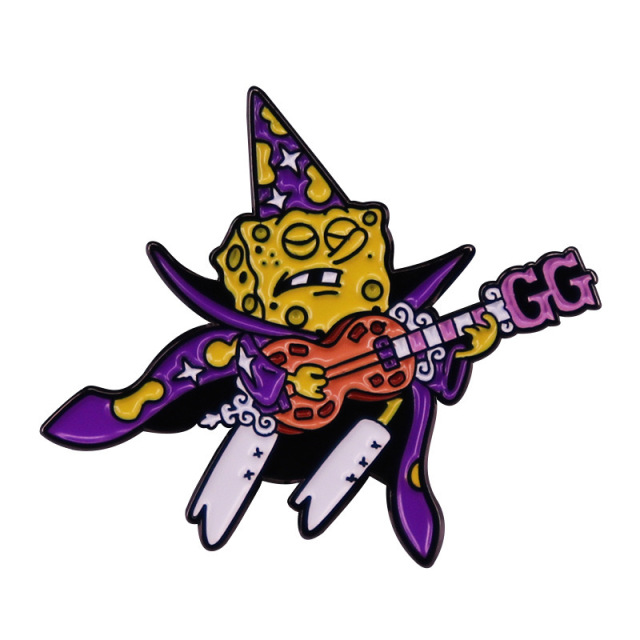 Custom SpongeBob SquarePants Rock Badge