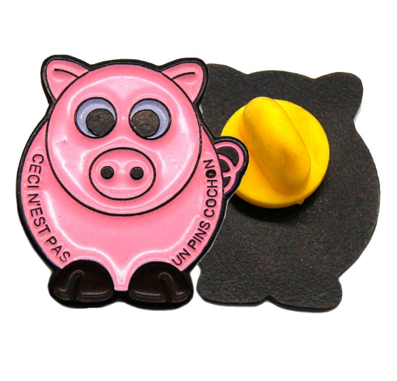 Custom Pink Pig Pins
