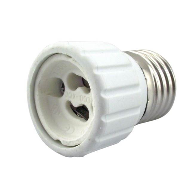 E27 to GU10 Adapter - Converts your Pin Base Fixture (E27) to Standard ...