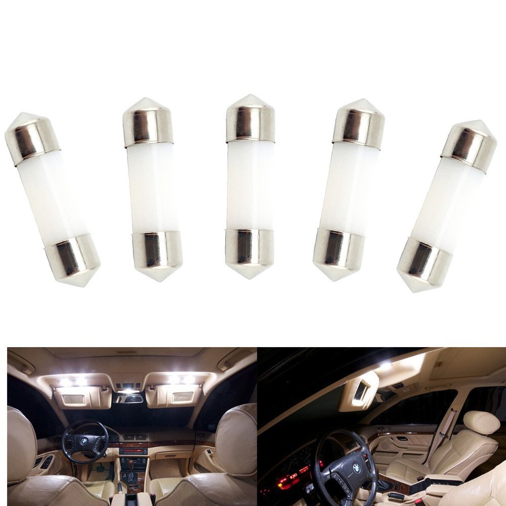 5-pack 31/42mm LED Festoon Bulb - 12 Volt - 1 Watt – Warm/Cold White T3 ...