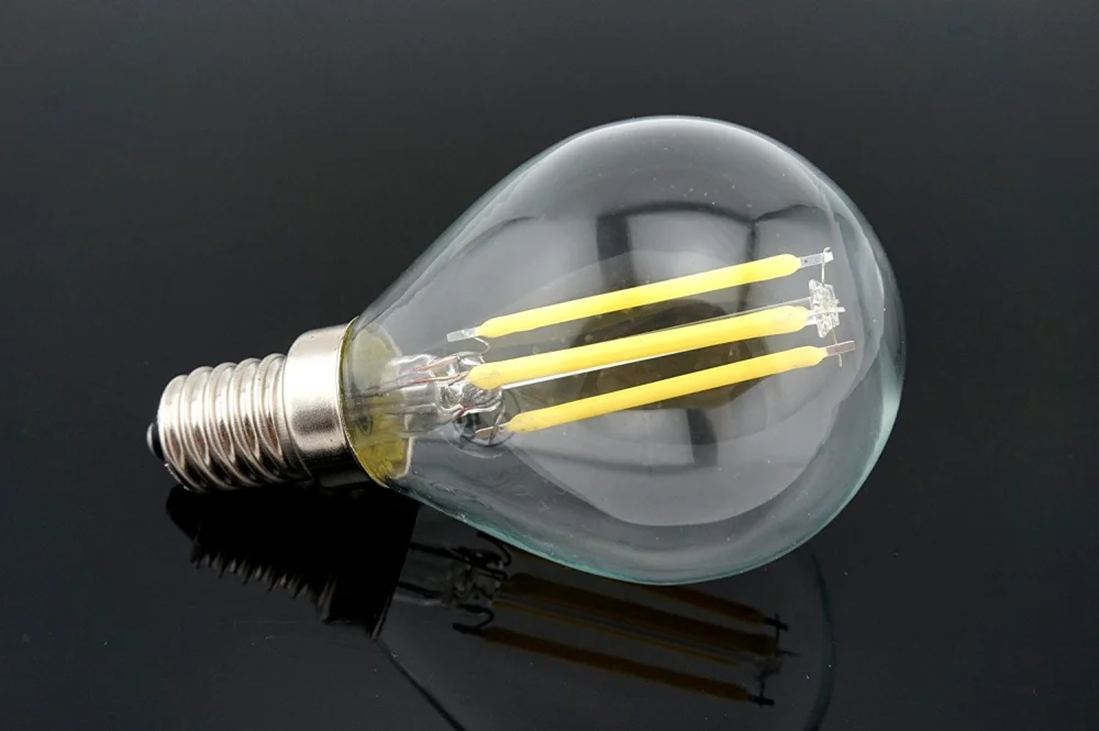 4W G45 E14 LED Filament SES LED Filament Mini Globe Bulb Small Edison ...
