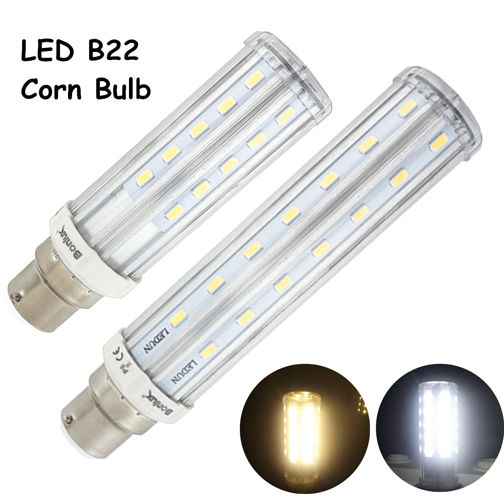 LED B22 Light Bulb 10W 15W Bayonet LED Corn Bulb 110V 220V B22 Base ...