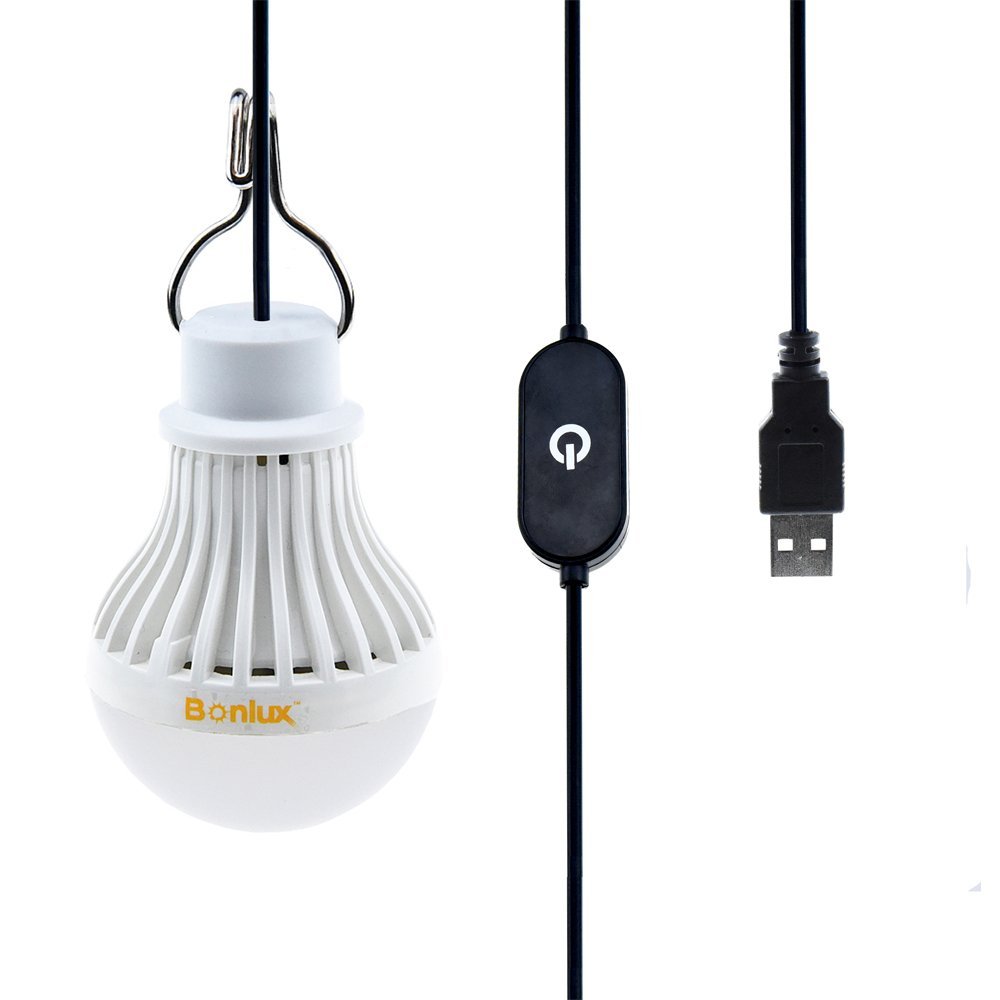 5V USB Dimmable LED Bulb 5W Portable USB Powered LED Lamp with Touch ...