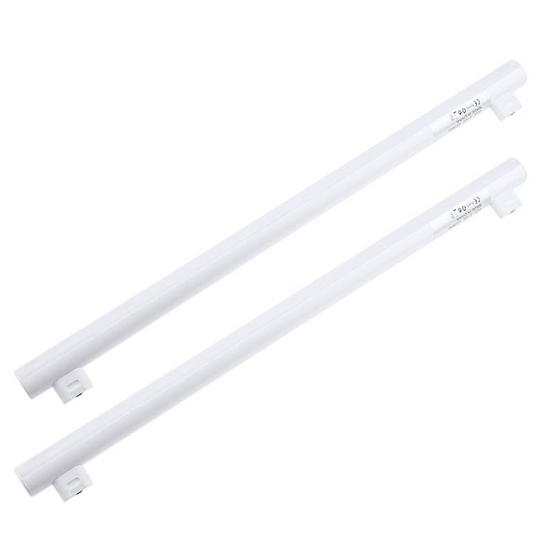 2-Pack 300mm 500mm S14S Tubular LED Light bulbs 3W 6W Tube Bulbs 25W ...