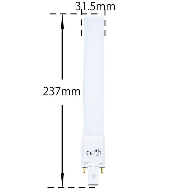 8W Gx23 2-Pin LED PL Retrofit Lamp 18W CFL Equivalent 750LM AC 85-265V ...