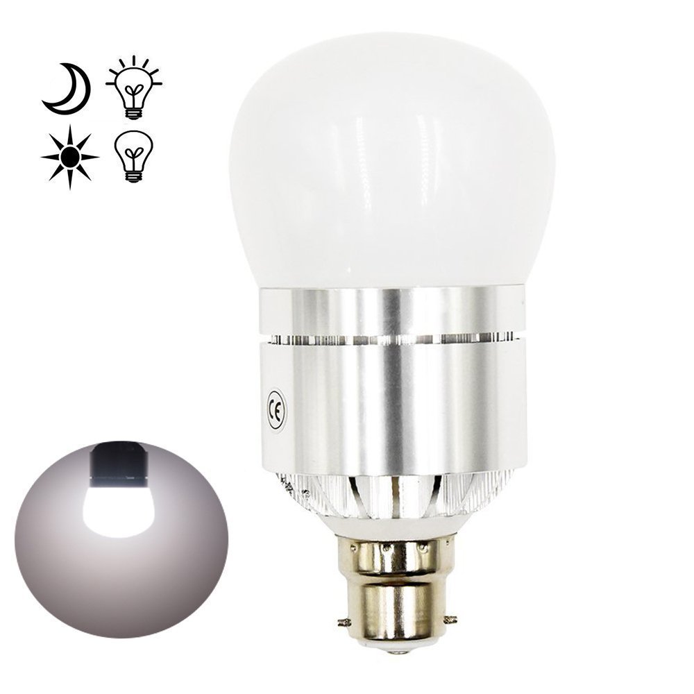 12W Dusk to Dawn LED Light Sensor Light Medium Bayonet Base B22 ...