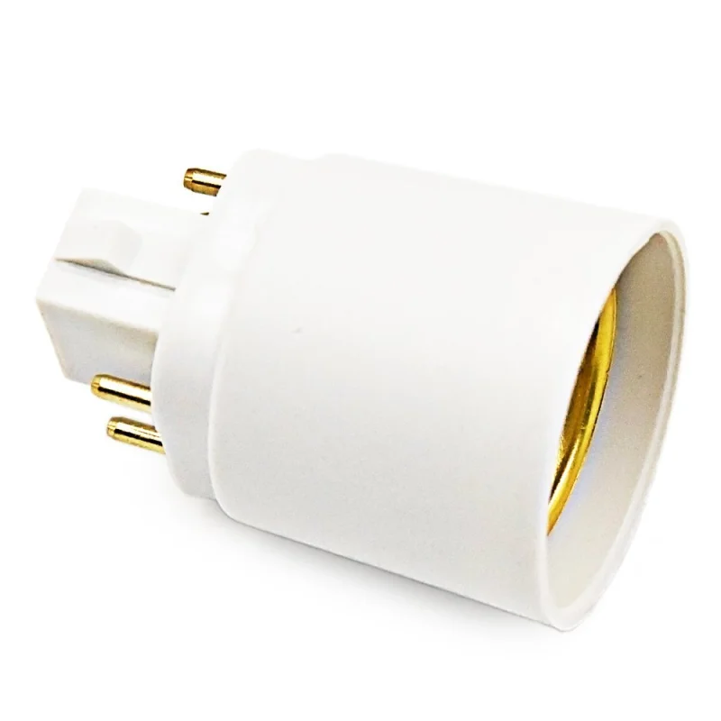 Gx24q to E26/E27 LED Light Sockets Adapter, Gx24q to Medium Edison Bulb ...