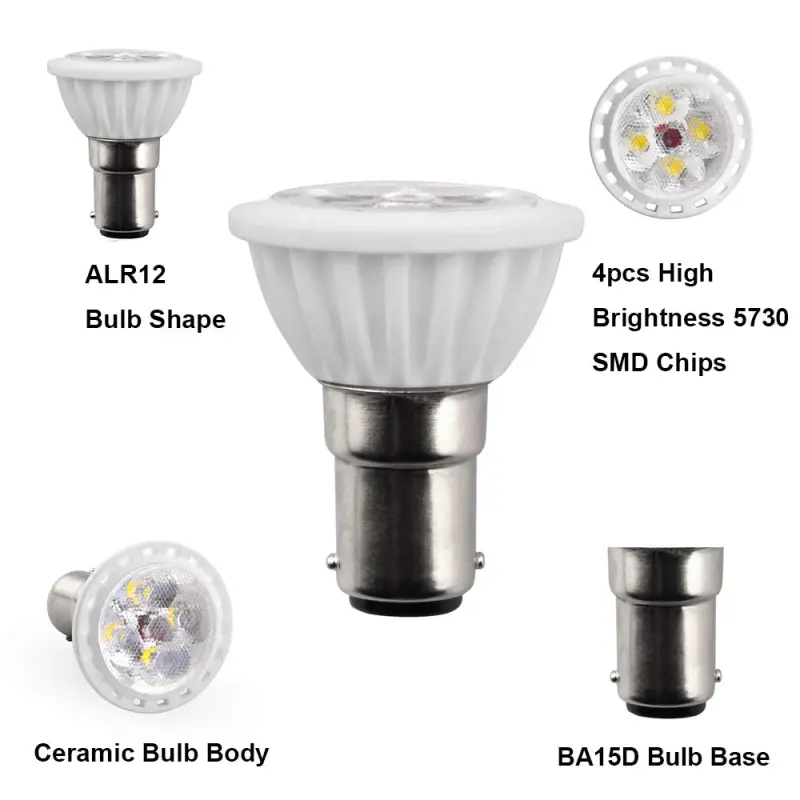 Aluxcia ALR12 BA15D LED Elevator Light 6435/FR 12V BA15D Frosted Light ...