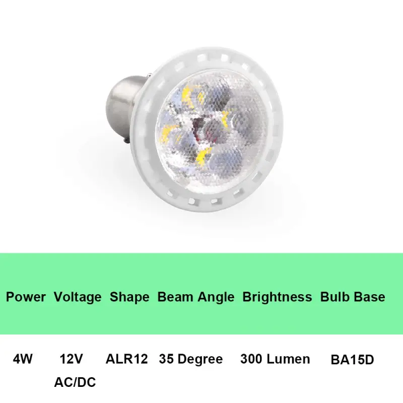 Aluxcia ALR12 BA15D LED Elevator Light 6435/FR 12V BA15D Frosted Light ...