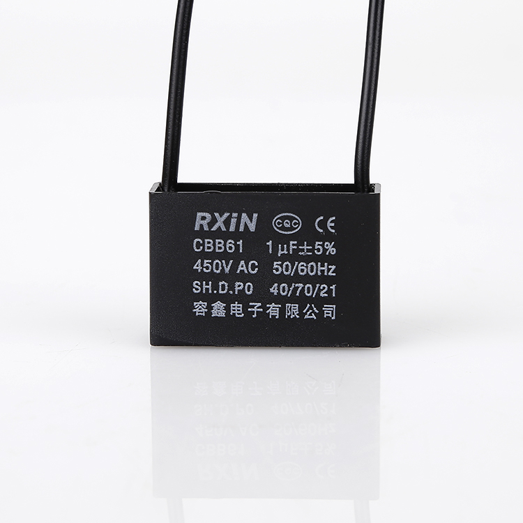 RXIN CBB61 1UF450VAC Motor Run Capacitor 1.0UF 450VAC Fan Capacitor ...