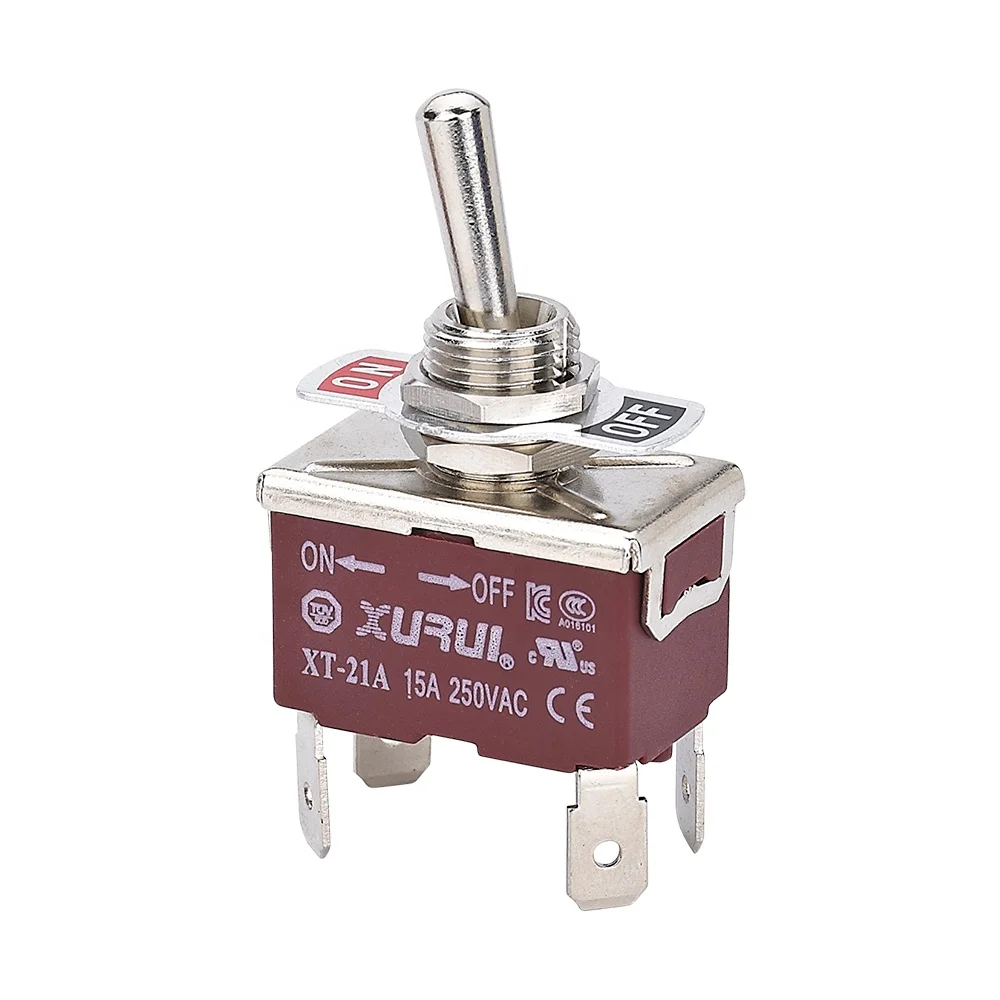 XURUI XT-21A DPST Electrical Toggle Switch With UL TUV CE Approvals