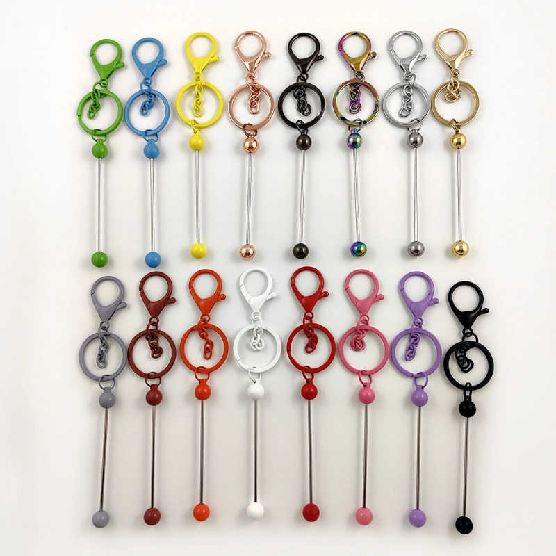 NEW Beadable Key-chain Free Shipping (30PCS)