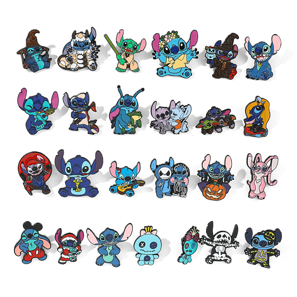 New Stitch Lapel Pins for Backpack Bag Clothes
