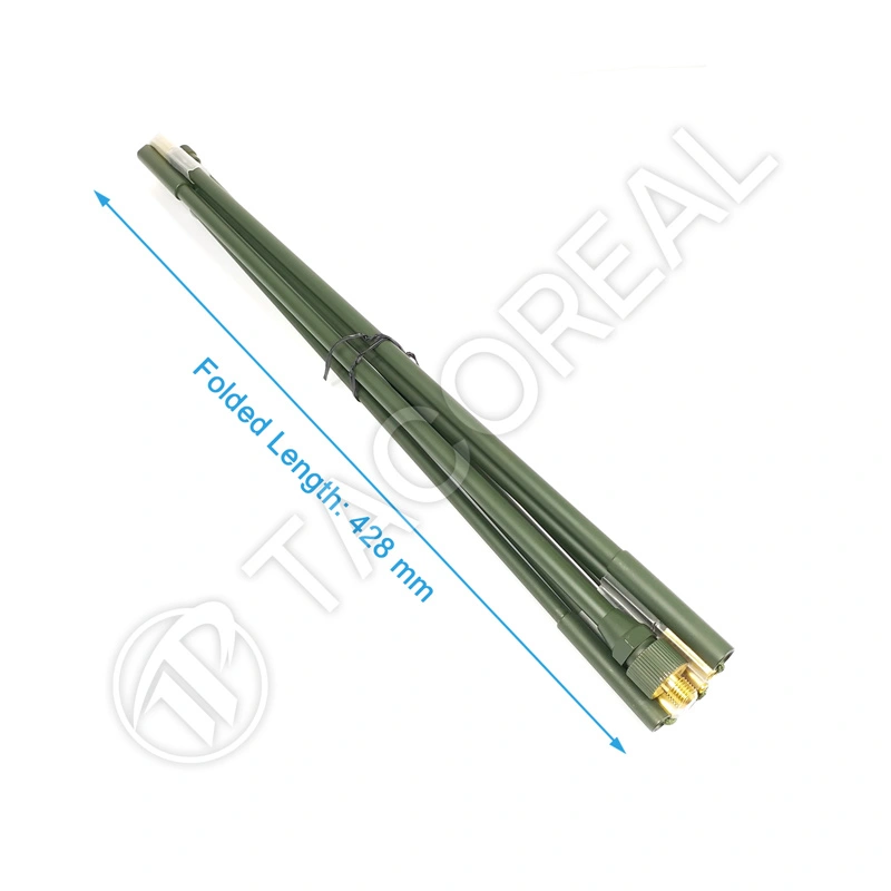 HF Manpack Collapsible Antenna 7 Section Green Color