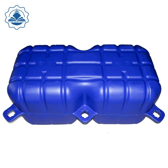 Blue Modular Floating Dock Double Pontoon Cube